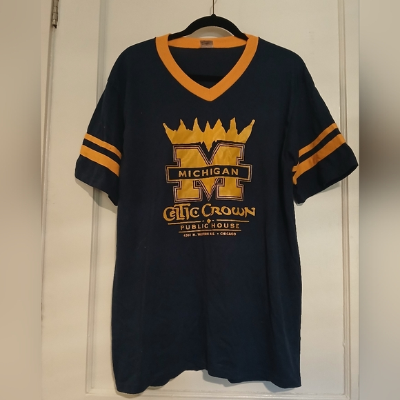 Augusta Sportswear | Tops | U Of M Michigan Celtic Crown Tshirt | Poshmark